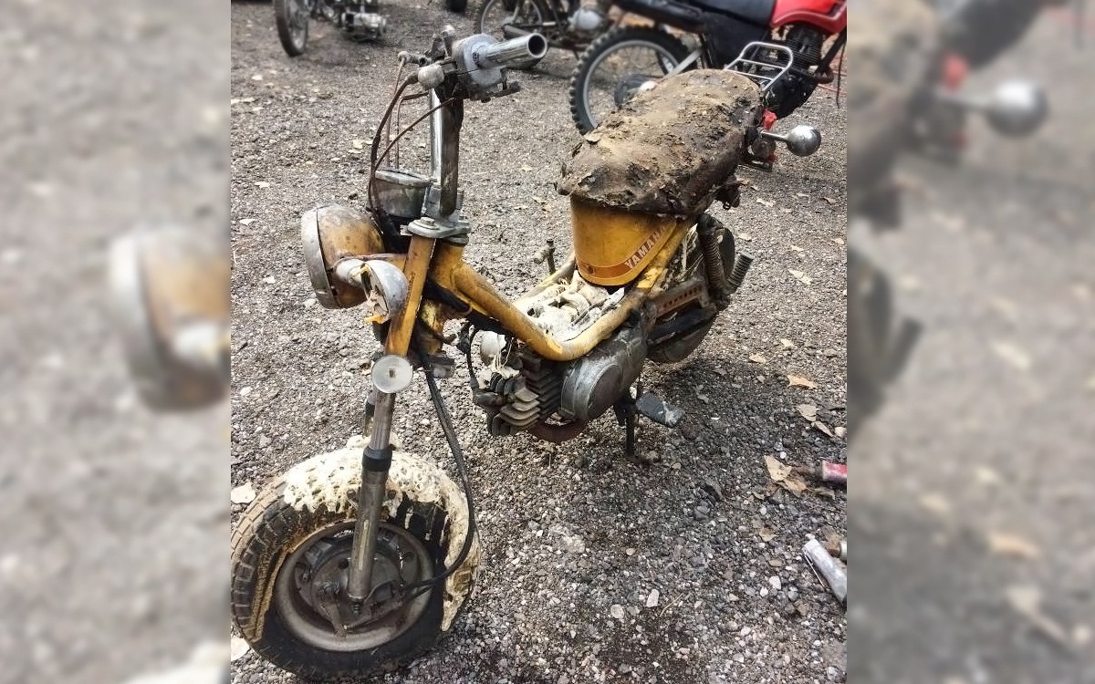 Barn Fire Charred Chappy: 1975 Yamaha Chappy