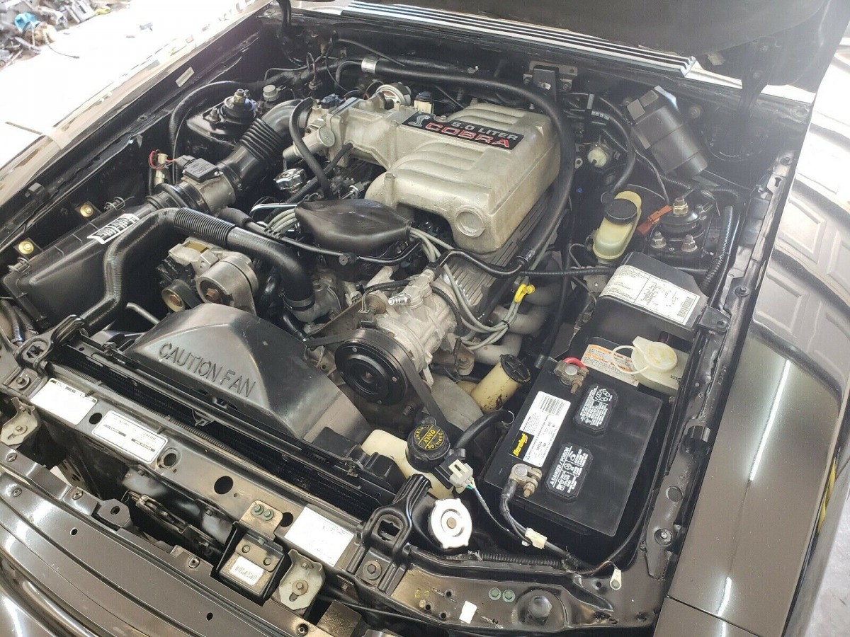mustang black engine | Barn Finds