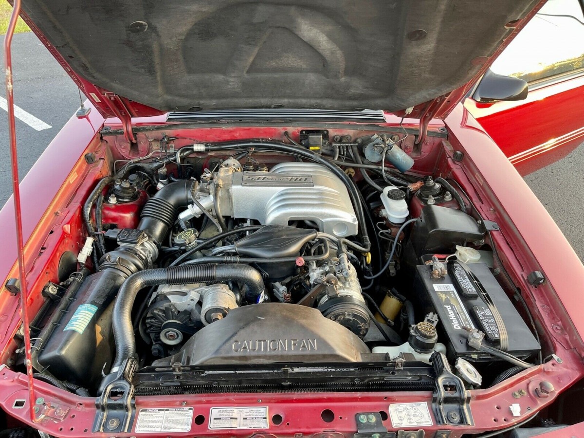 mustang red engine | Barn Finds