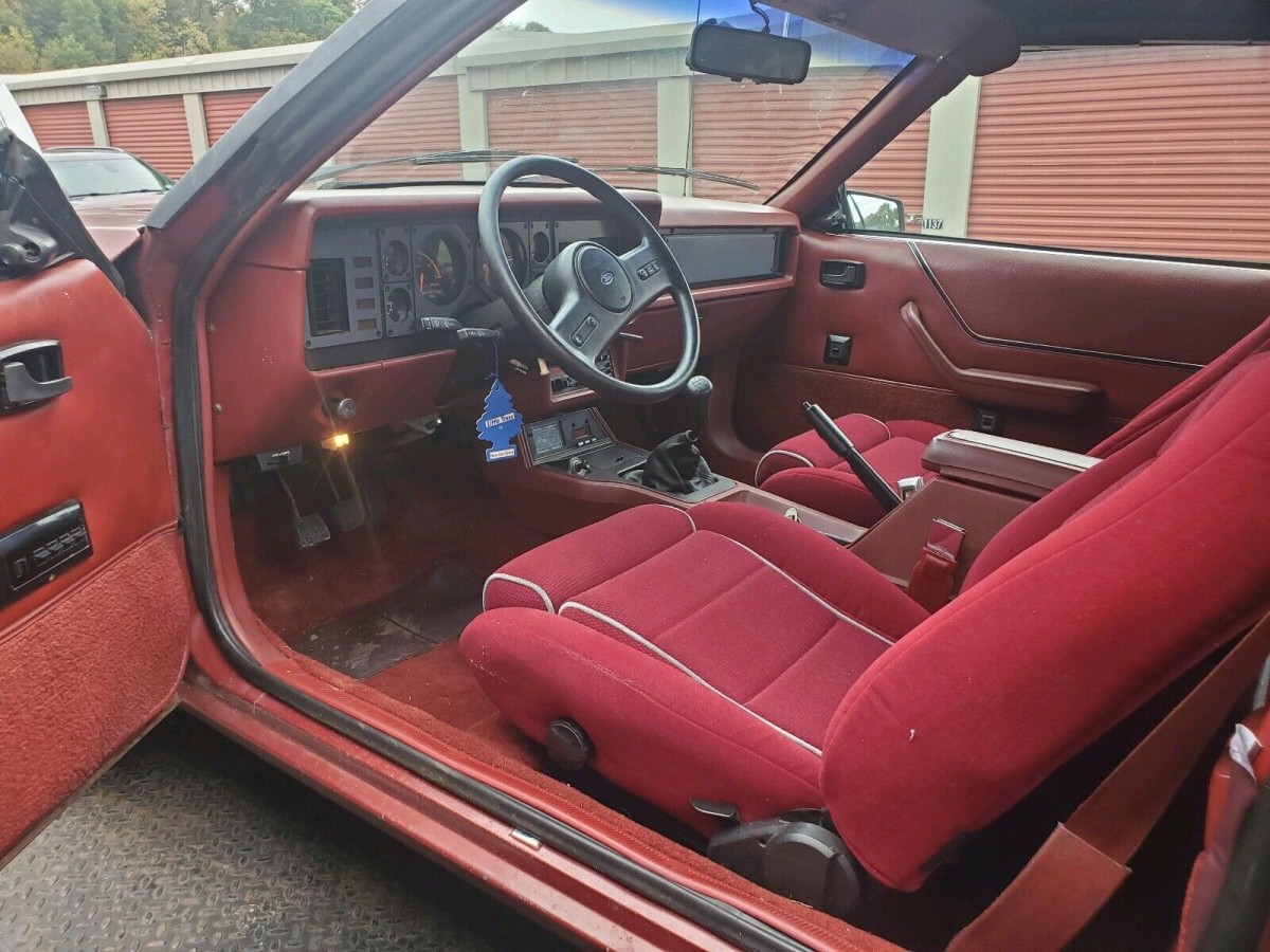 red mustang interior | Barn Finds