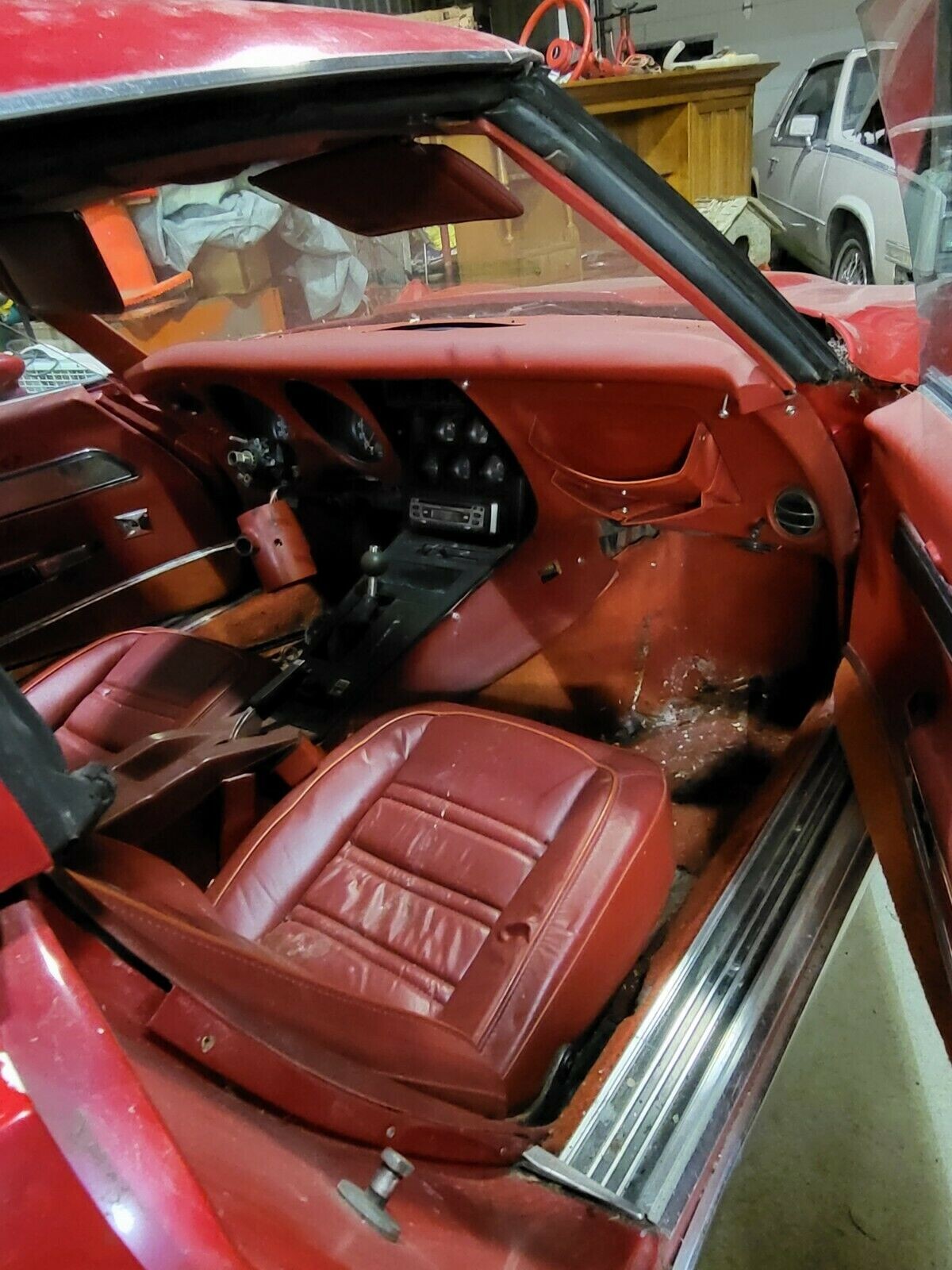 red corvette interior | Barn Finds